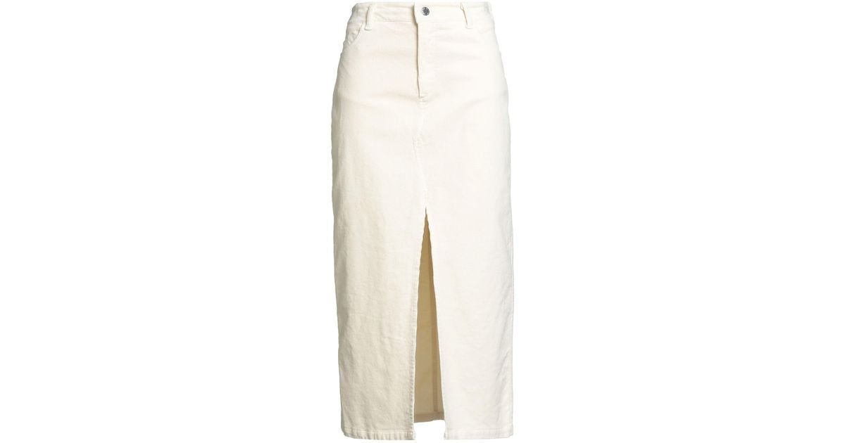 Rebel Queen Midi Skirts in White | Lyst UK