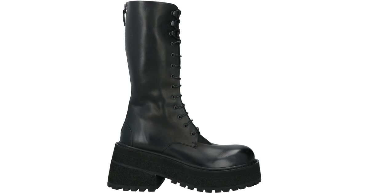 Marsèll Boot Leather in Black | Lyst
