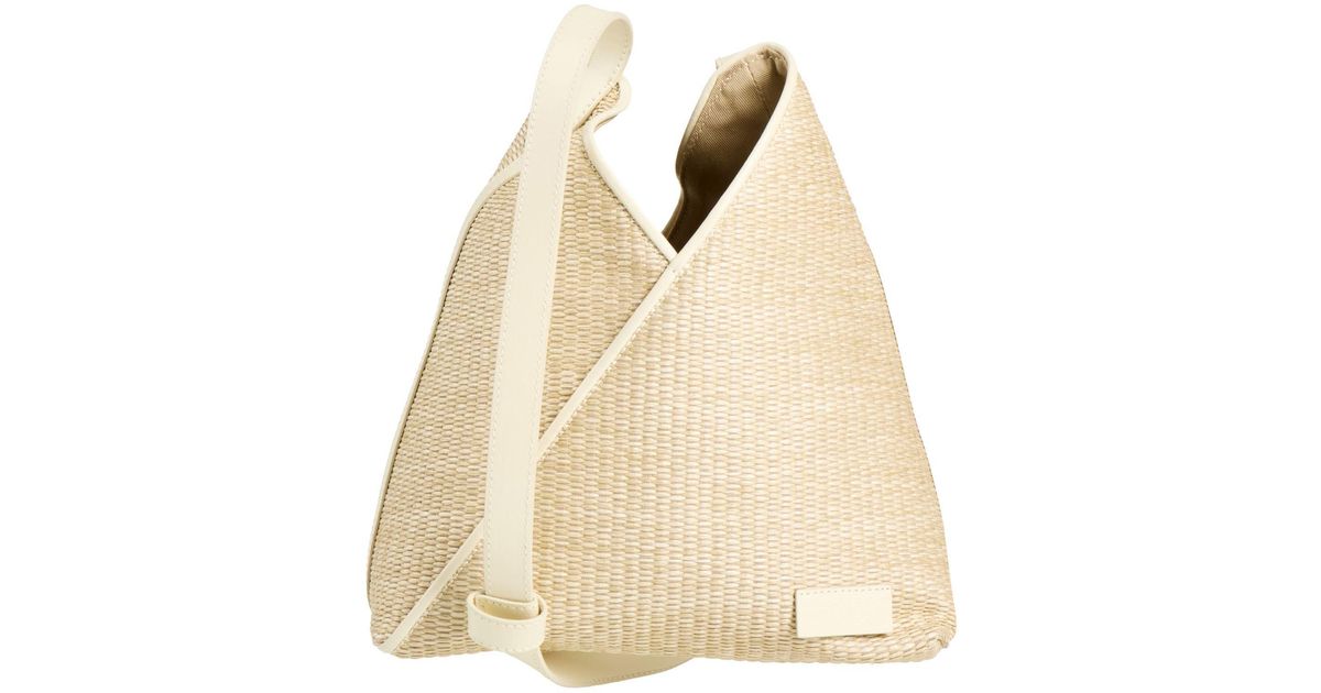MM6 by Maison Margiela Sand Cross-Body Bag Leather, Textile Fibers in ...