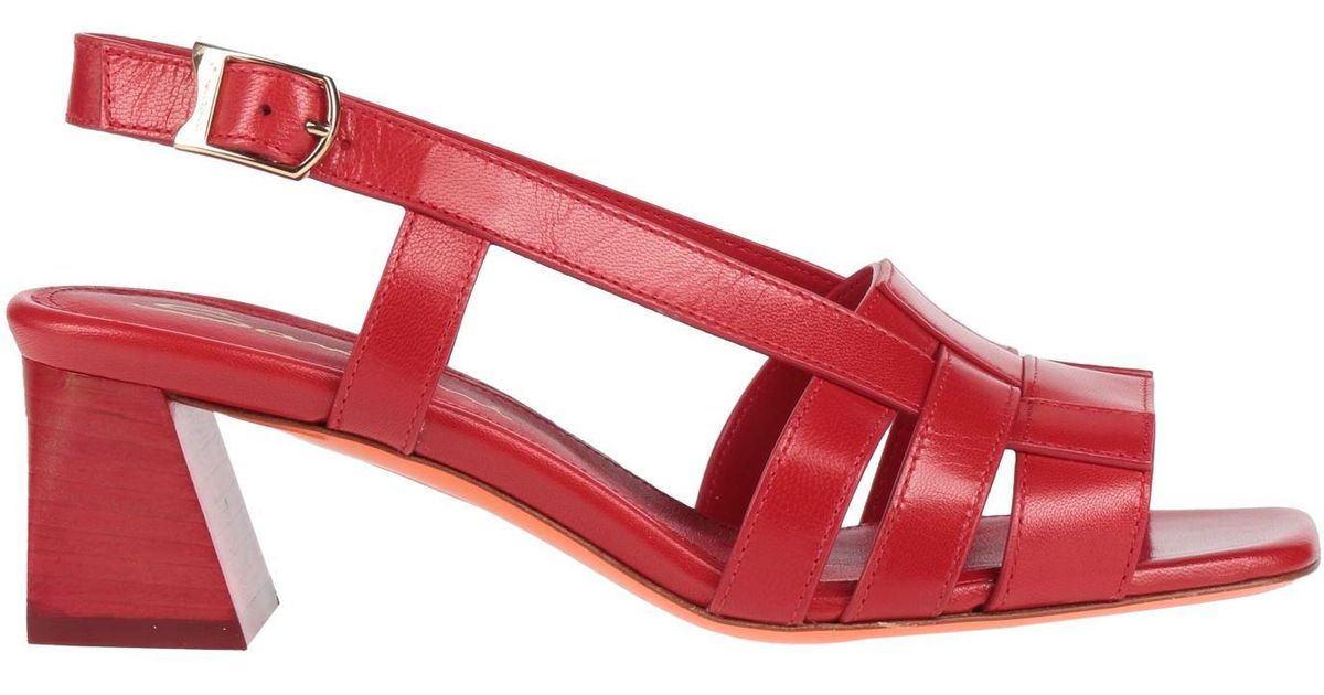 Santoni Sandals in Red | Lyst