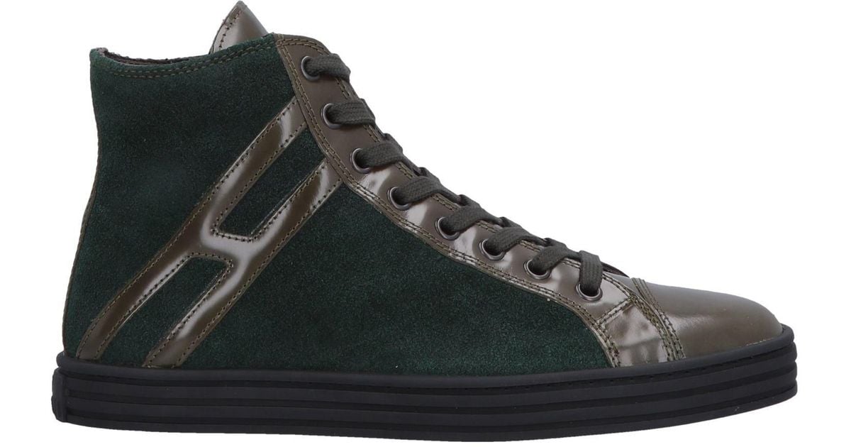 Hogan Rebel Leather High-tops & Sneakers in Dark Green (Green) - Lyst