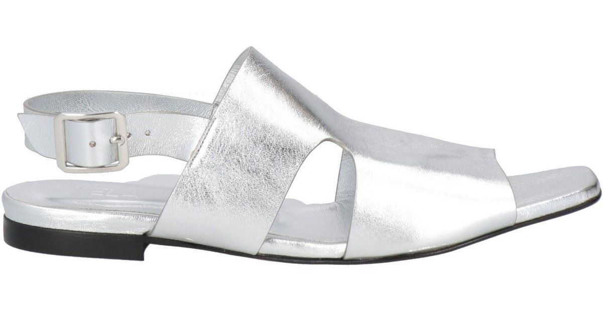 Tela Sandals Leather in White | Lyst