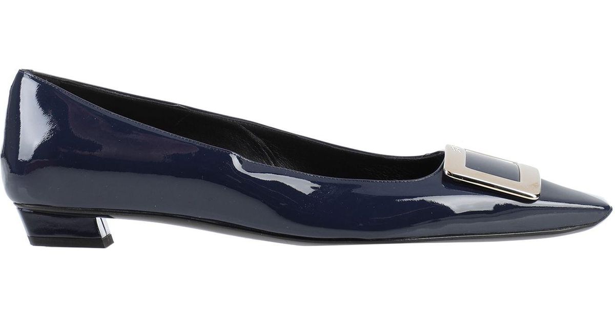 Roger Vivier Ballet Flats in Blue | Lyst