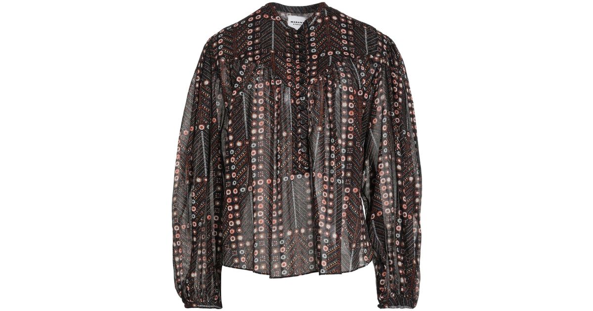 Isabel Marant Top Cotton in Black | Lyst UK