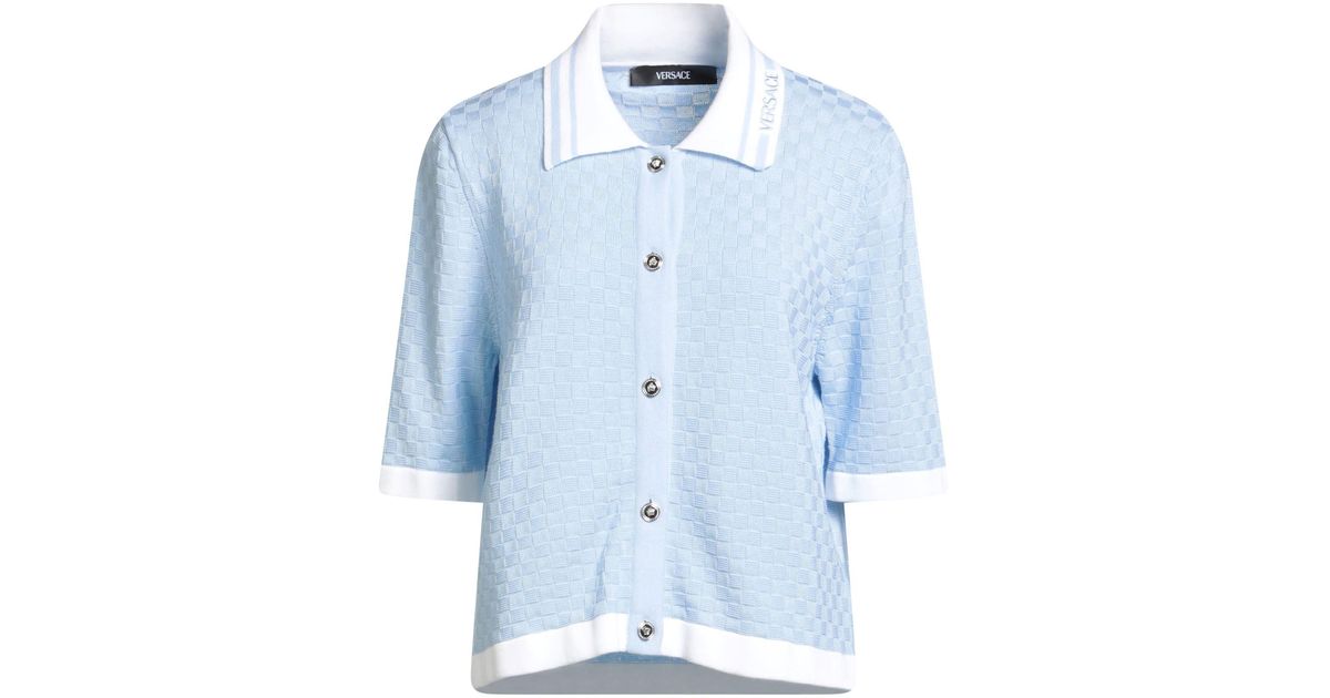 Versace Cardigans in Blue | Lyst UK