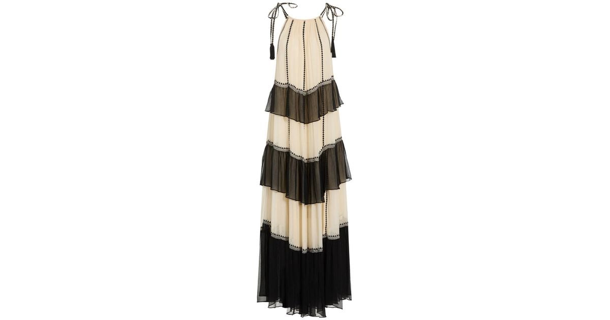Ulla Johnson Maxi Dress Silk in White | Lyst