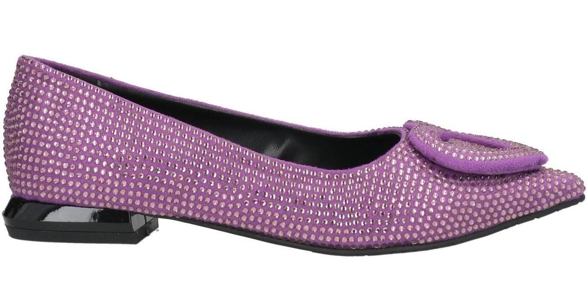 Tosca Blu Ballet Flats in Purple | Lyst UK
