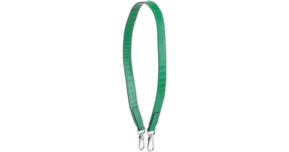 Longchamp Bag Strap Leather in Green | Lyst UK