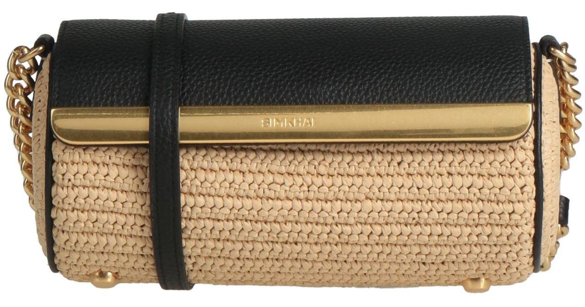 Jonathan Simkhai Cross-Body Bag Leather, Textile Fibers in Black | Lyst