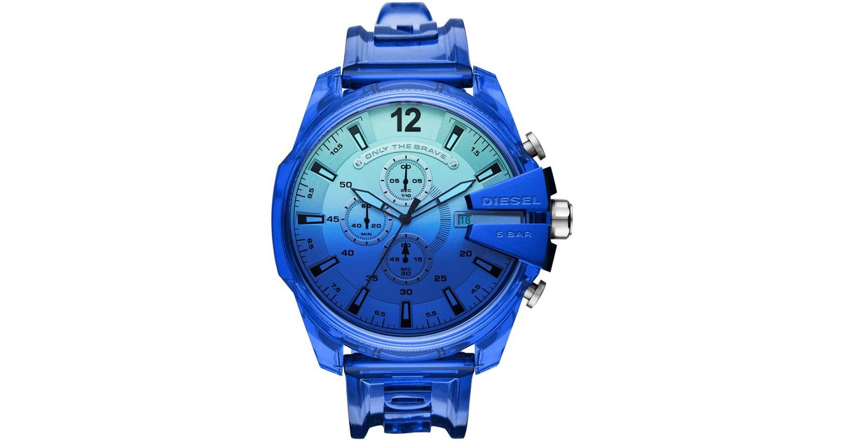 DIESEL Wrist Watch in Blue for Men | Lyst