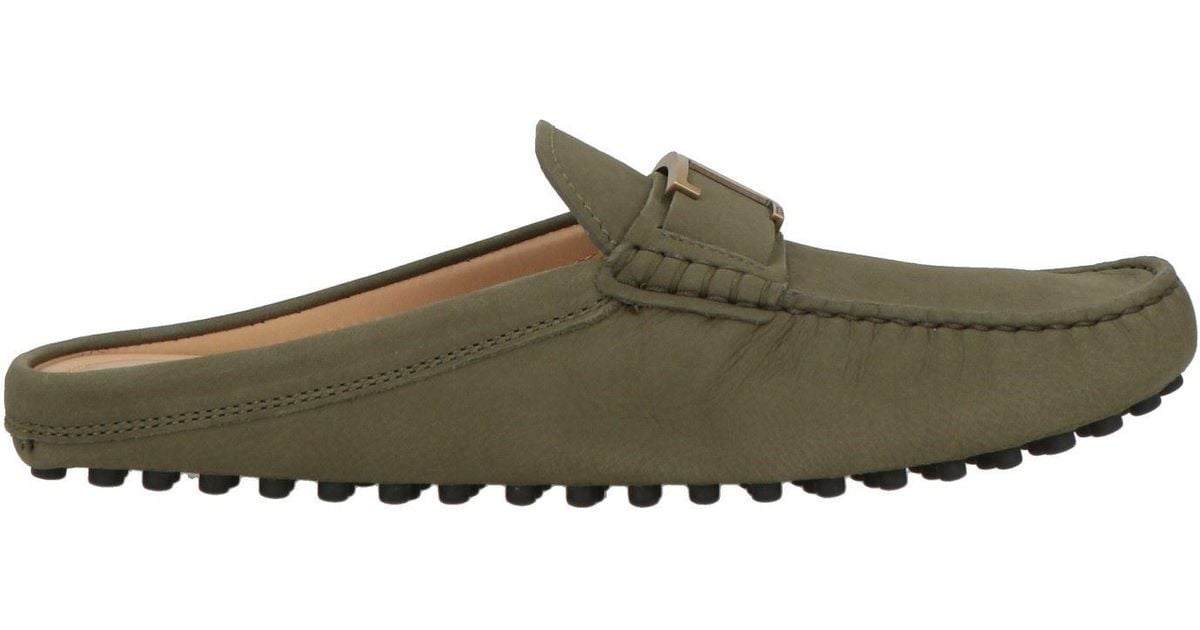 Tod's Military Mules & Clogs Leather in Green for Men | Lyst UK
