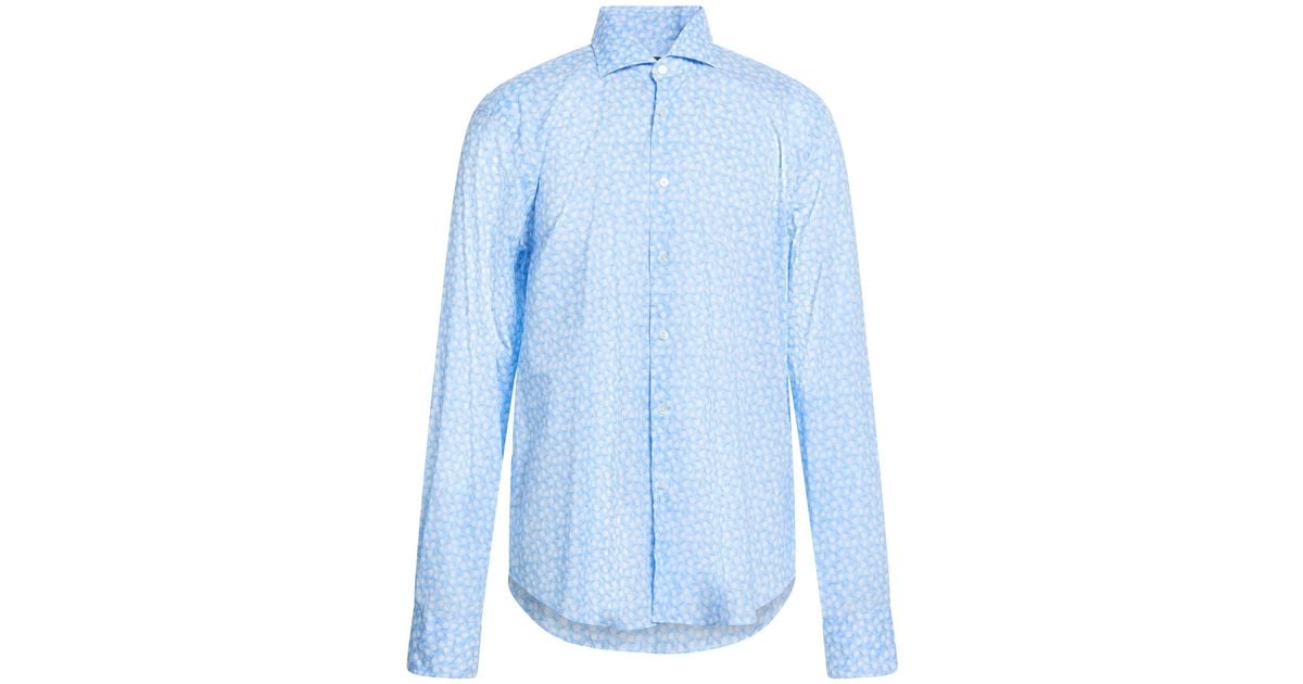 Fedeli Shirt in Blue for Men | Lyst UK