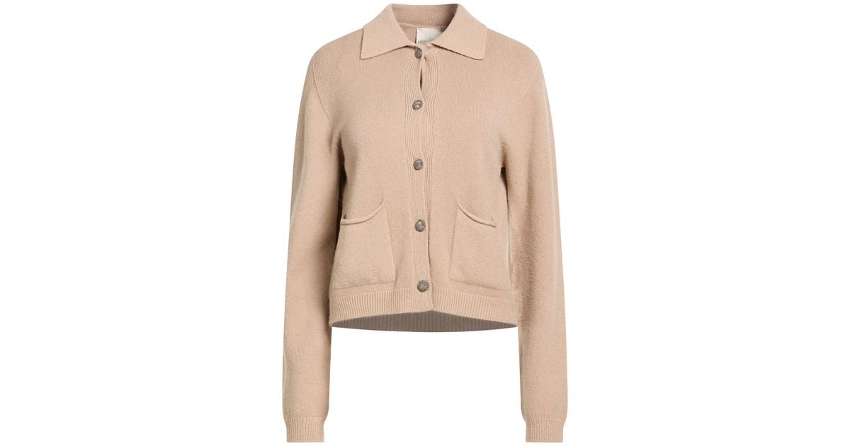 Angela Davis Cardigans in Natural | Lyst
