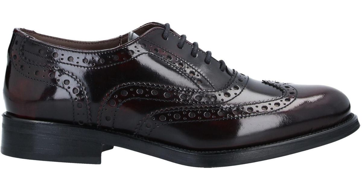 Boemos Leather Lace-up Shoe in Deep Purple (Black) - Lyst