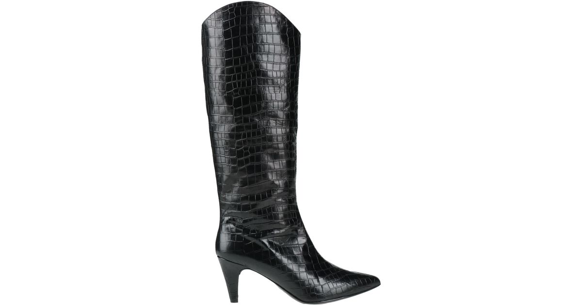 Unisa Boot Soft Leather in Black | Lyst