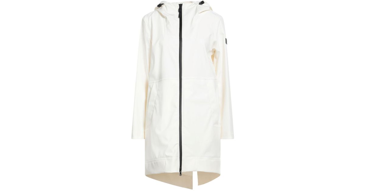 Peuterey Overcoat & Trench Coat in White | Lyst UK