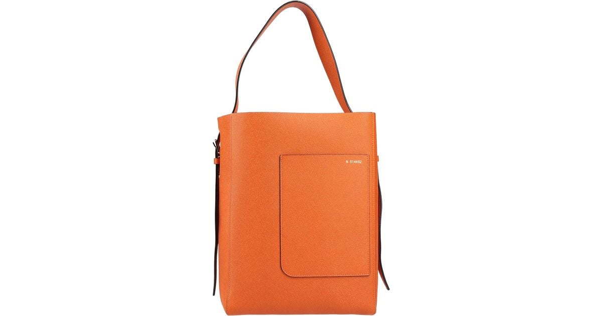 Valextra Shoulder Bag in Orange | Lyst UK