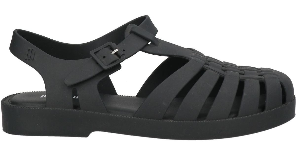 Melissa Sandals Plastic in Black | Lyst