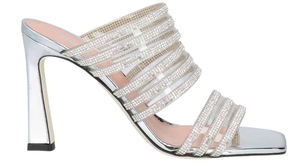 Pollini Sandals Pvc in White | Lyst