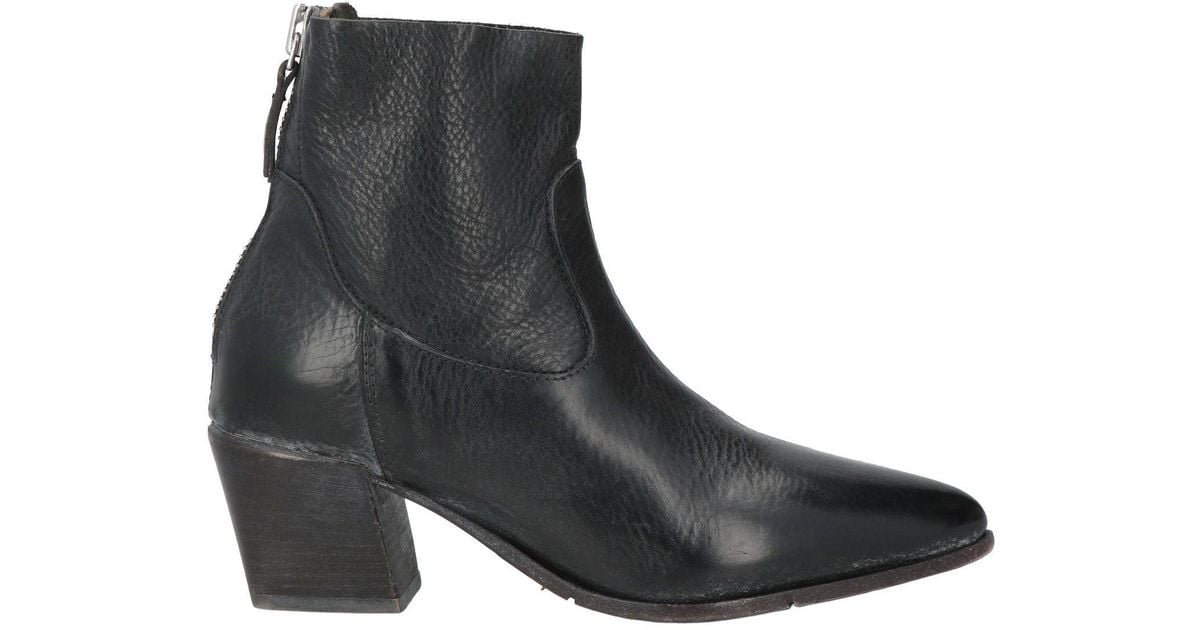 Moma Ankle Boots Leather in Black | Lyst UK