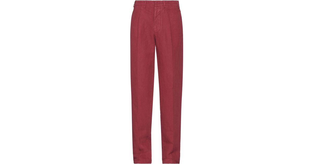The Gigi Garnet Pants Hemp, Cotton in Red for Men | Lyst UK