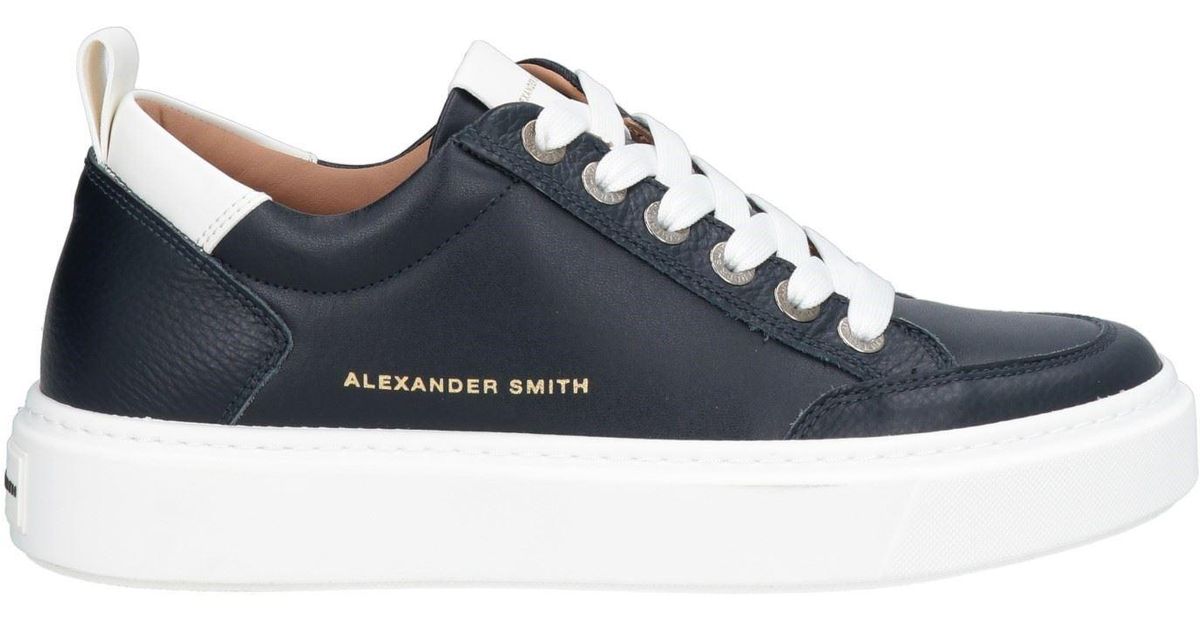 Alexander Smith Midnight Sneakers Leather, Textile Fibers in Blue for ...