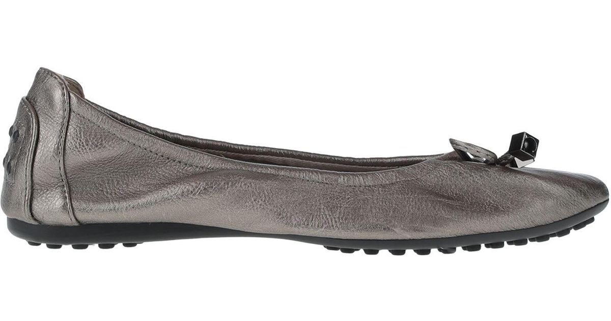 Suredelle Ballet Flats Textile Fibers in Gray | Lyst