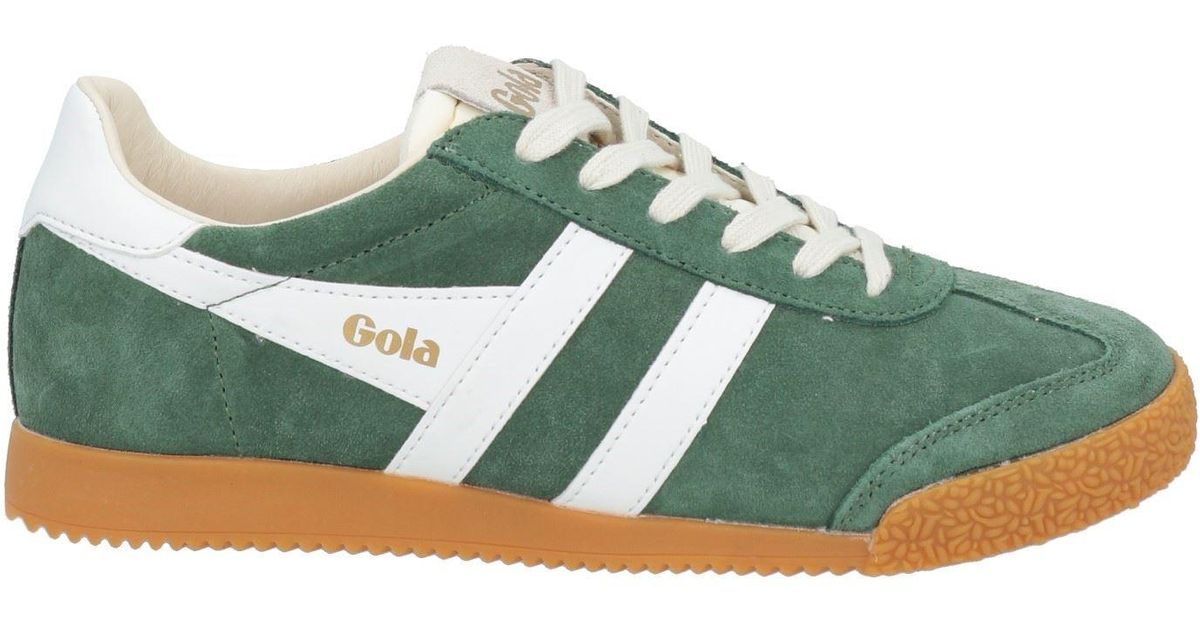 Gola Military Sneakers Leather in Green | Lyst