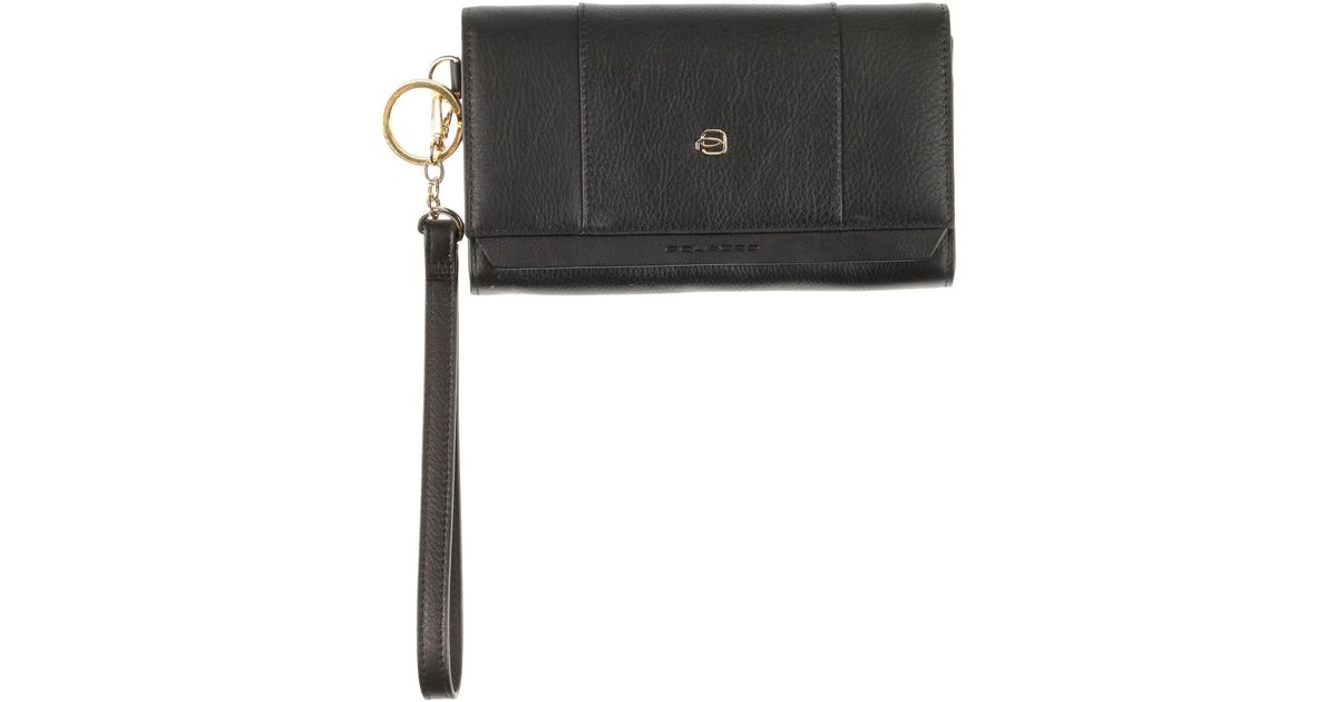 Piquadro Wallet Leather in Black | Lyst UK