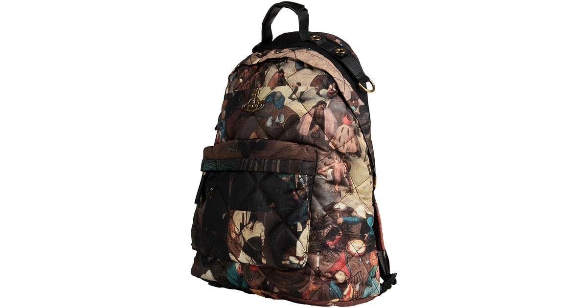 Vivienne Westwood Dark Backpack Textile Fibers in Black | Lyst