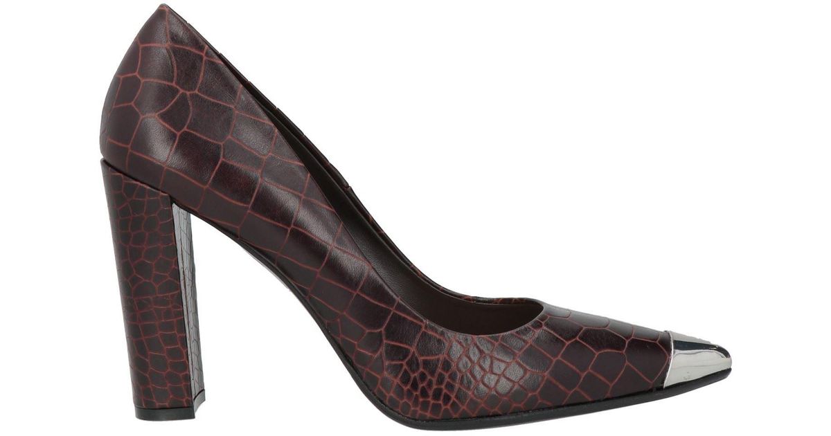 Chantal 1962 Dark Pumps Leather, Metal in Brown | Lyst