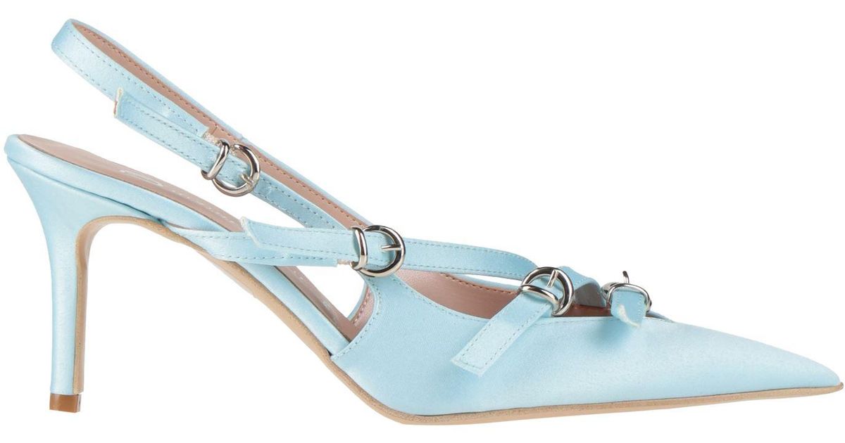 Divine Follie Sky Pumps Textile Fibers in Blue | Lyst