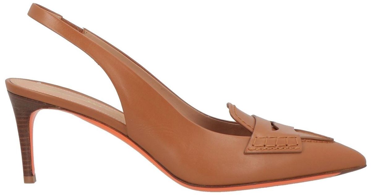 Santoni Pumps in Brown | Lyst UK