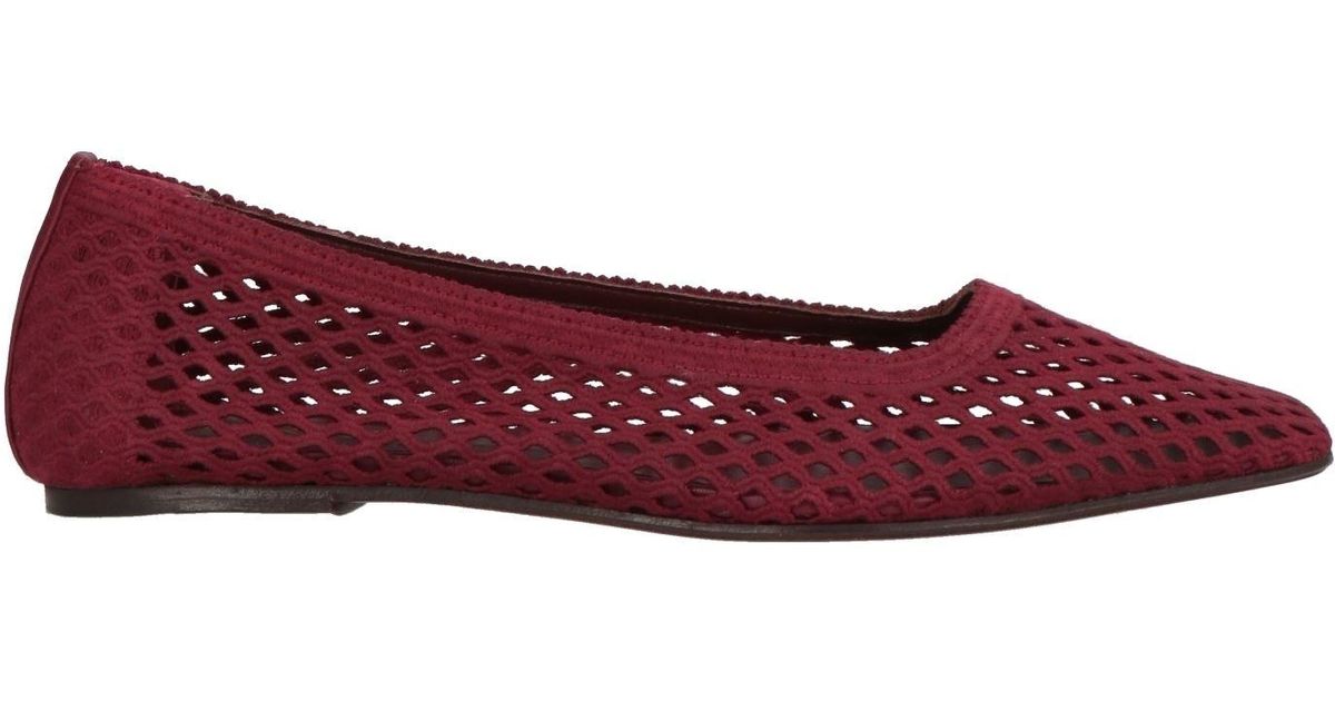 Avril Gau Ballet Flats Textile Fibers in Red | Lyst