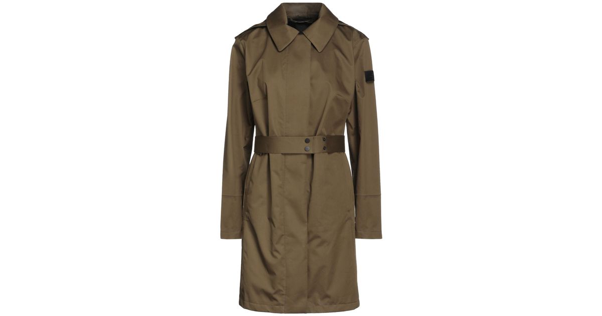 Peuterey Military Overcoat & Trench Coat Cotton, Polyamide in Green ...