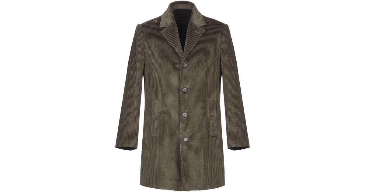 Guess Velvet Coat in Military Green (Green) for Men - Lyst