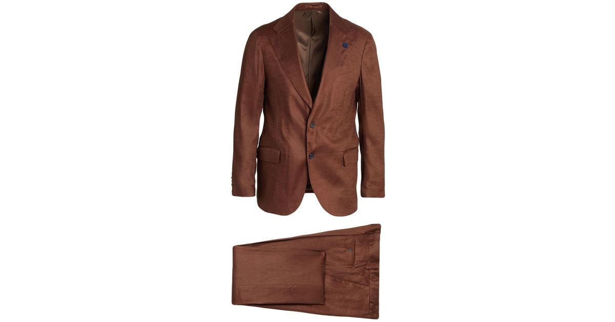 Lardini Suit in Brown for Men | Lyst
