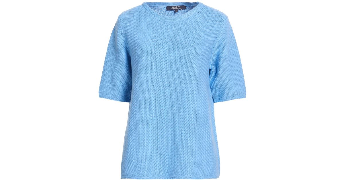 BLUE IV by ISABELLE VAN DEN ABEELE Sky Sweater Cotton, Acrylic in Blue ...