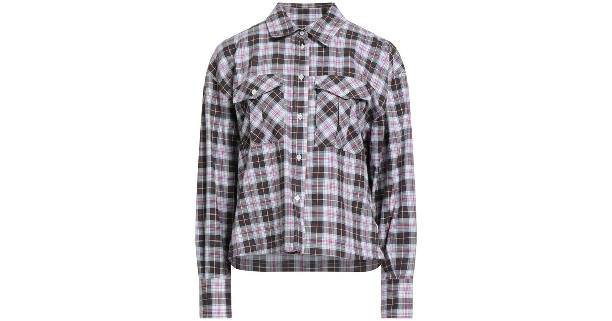 Robert Friedman Dark Shirt Cotton in Grey | Lyst UK