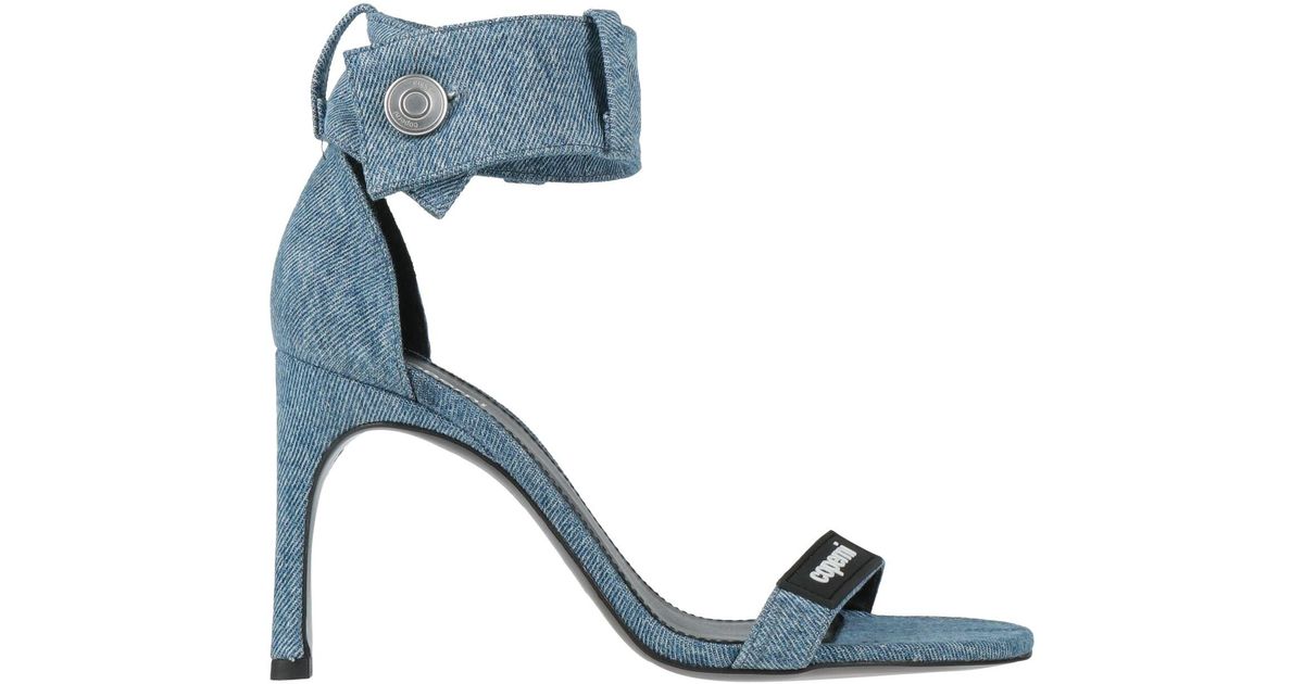 Coperni Sandals Textile Fibers in Blue | Lyst