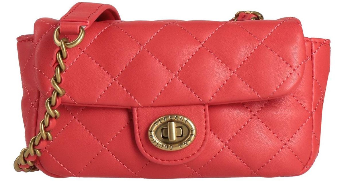 Versace Jeans Couture Cross Body Bag In Red Lyst Uk
