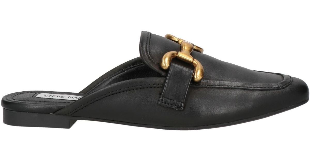 Steve Madden Mules & Clogs Leather in Black | Lyst