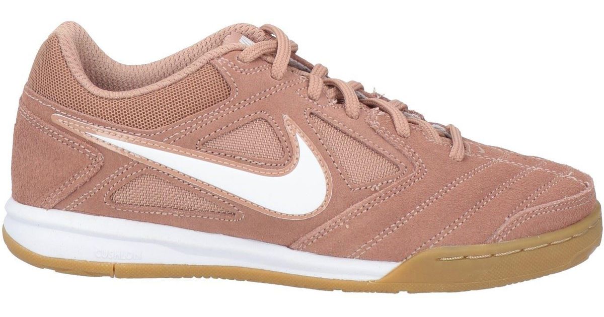 Nike Sneakers Leather, Textile Fibers in Pink | Lyst