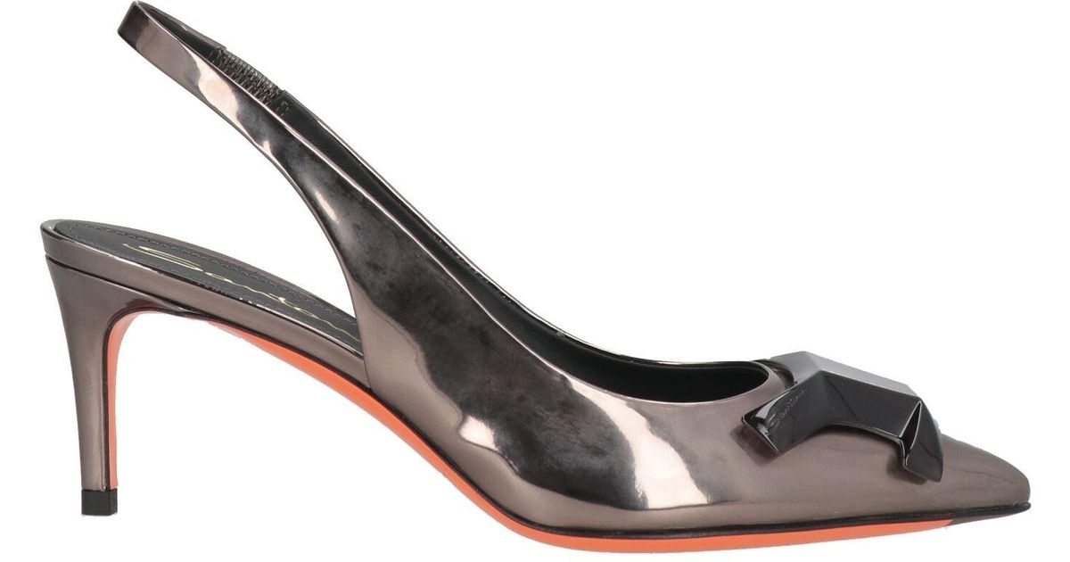 Santoni Pumps in Metallic | Lyst