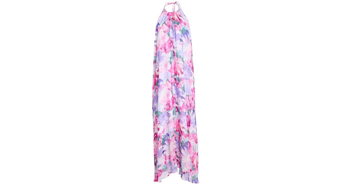 Imperial Maxi Dress Viscose in Pink | Lyst