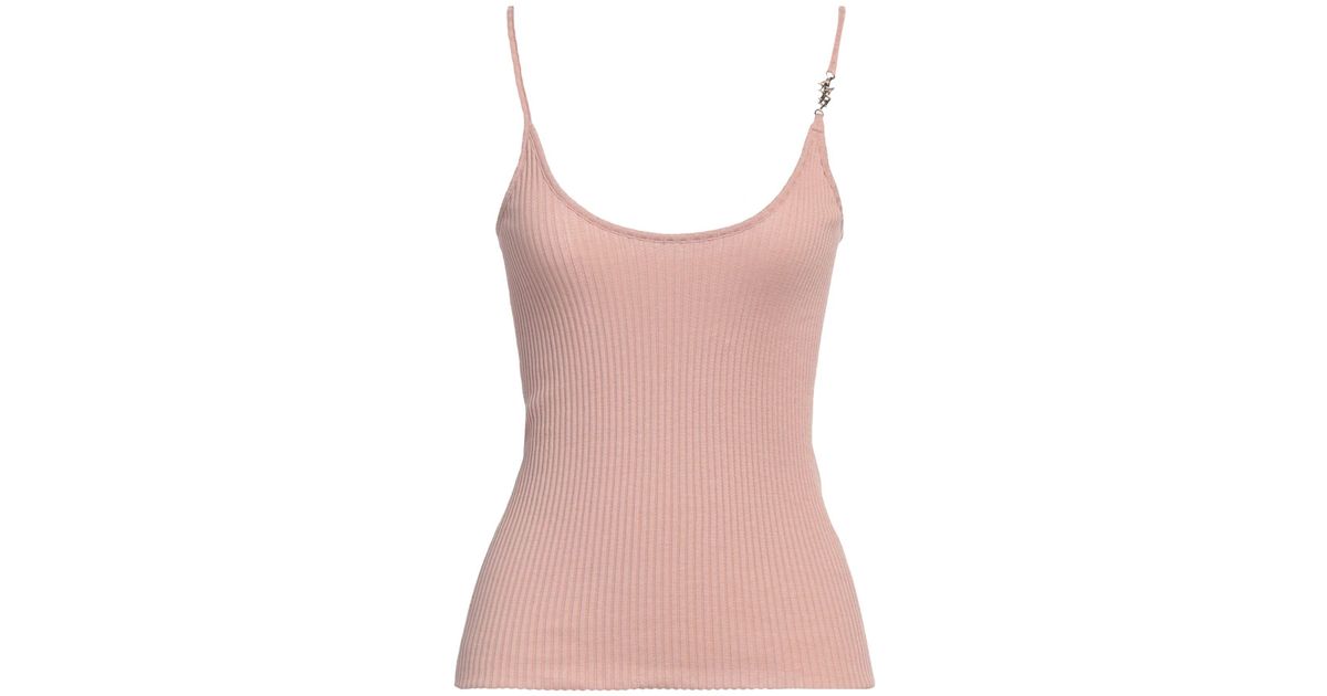 Amiri Blush Top Cotton, Silk in Pink | Lyst