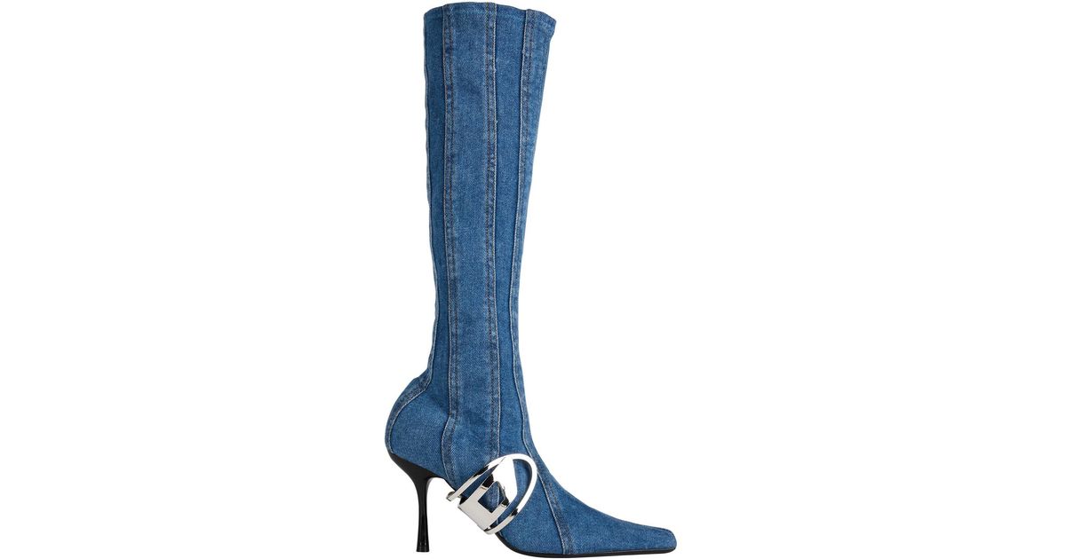 DIESEL Boot Textile Fibers in Blue | Lyst