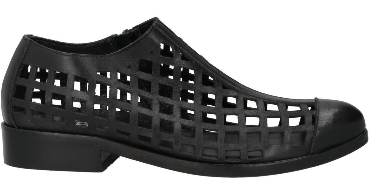 Jfk Loafers Leather in Black | Lyst