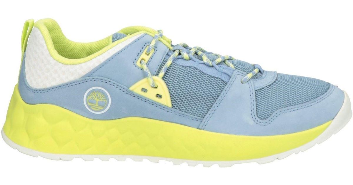 Timberland Pastel Sneakers Leather, Textile Fibers in Blue | Lyst