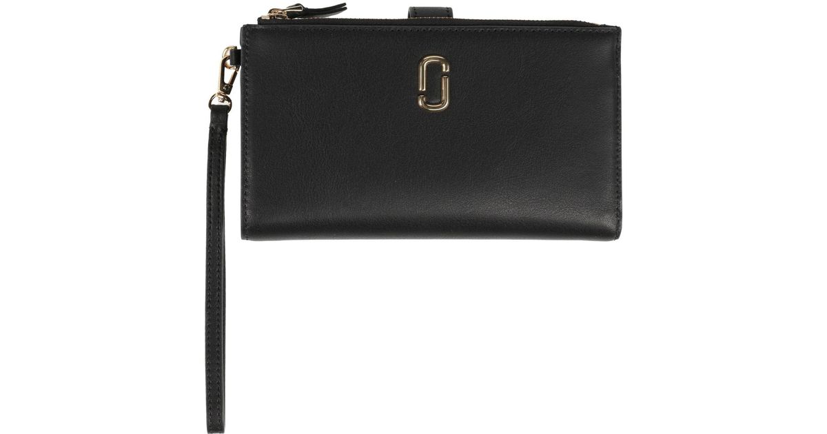 Marc Jacobs Wallet Textile Fibers in Black | Lyst UK